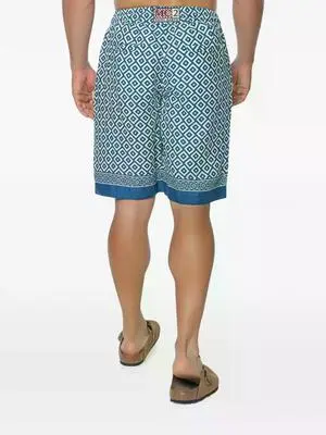 MC2 SAINT BARTH Marseille Geometric Print Drawstring Shorts