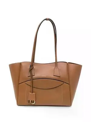 HIDESINS Logo-print Leather Tote Bag - Brown