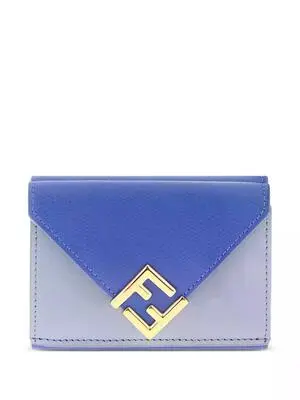 Fendi Ff Diamonds Trifold Wallet - Blue