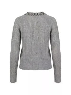 Ermanno Scervino Embellished-details Cardigan - Grey