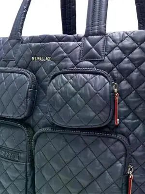 Mz Wallace Large Metro Quilted Tote Bag - Blue