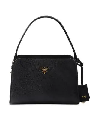 Prada Leather Mini Handbag - Black