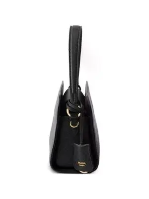 Prada Leather Mini Handbag - Black