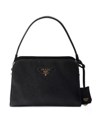 Prada Leather Mini Handbag - Black