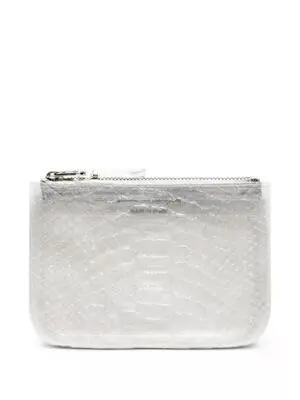 Comme Des Garçons Snakeskin-effect Zipped Wallet