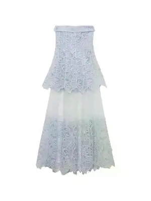 Simkhai Rennis Lace-trimmed Maxi Dress - Blue