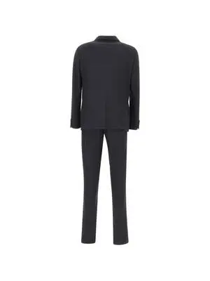 MANUEL RITZ Double-breasted Virgin Wool Suit