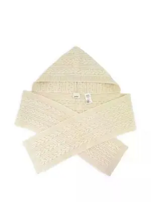 Isabel Marant Étoile Honorine Cable-knit Hodded Scarf - Neutrals