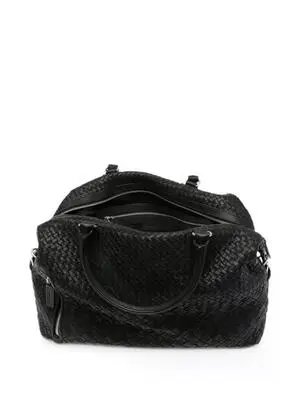 Officine Creative Woven Leather Holdall Bag