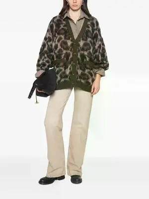 R13 Leopard-pattern Cardigan