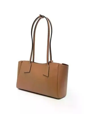 HIDESINS Logo-print Leather Shoulder Bag - Brown