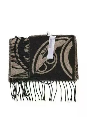 V°73 Logo-print Frayed Scarf