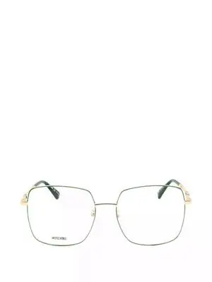 Moschino Square-frame Glasses - Gold