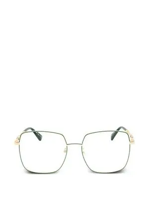 Moschino Square-frame Glasses - Gold