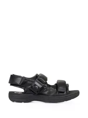 Clarks Martine Rose Leather Sandals - Black