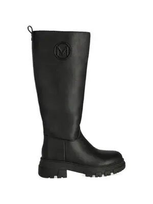 MEXX Logo-patch Lug-sole Boots - Black