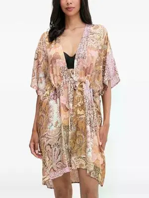 Liu Jo Paisley-print Kaftan - Neutrals