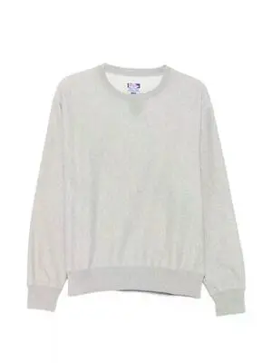 ROSA RUGOSA Crew Neck Sweatshirt With Ribbed Trim - Grey