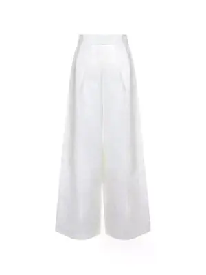 BATAKOVIC Pleated Wide-leg Linen Trousers