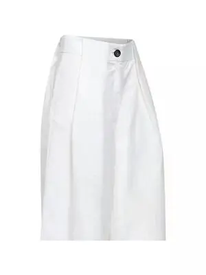 BATAKOVIC Pleated Wide-leg Linen Trousers