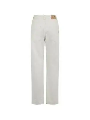 MOORER Logo-patch Straight-leg Jeans