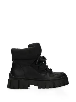 MEXX Quilted Lace-up Boots - Black