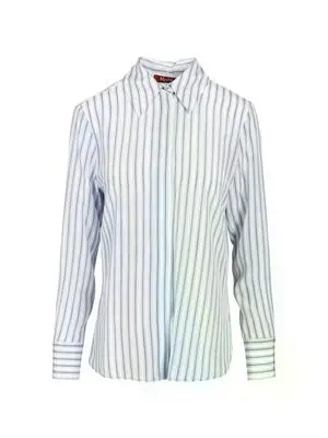 Max Mara Striped-pattern Shirt - Blue