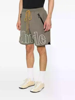Rhude Logo-print Drawstring Shorts