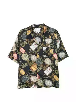 Rhude Graphic-print Short-sleeve Shirt - Black