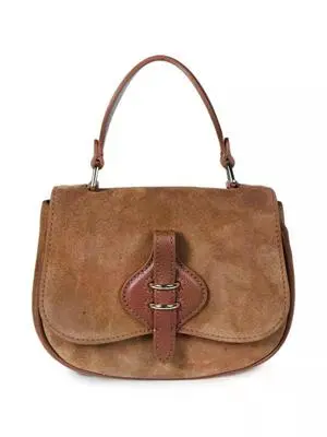 COCCINELLE Mavery Calf Suede Shoulder Bag - Brown