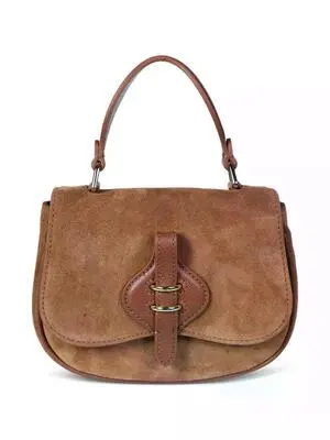 COCCINELLE Mavery Calf Suede Tote Bag - Brown