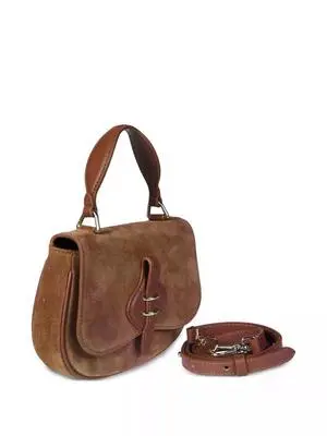 COCCINELLE Mavery Calf Suede Tote Bag - Brown