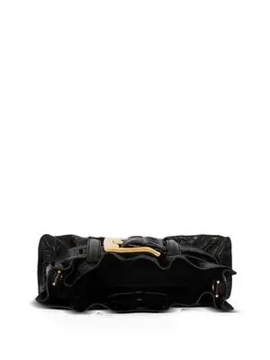 Balmain Anthem Mini Crocodile-effect Shoulder Bag