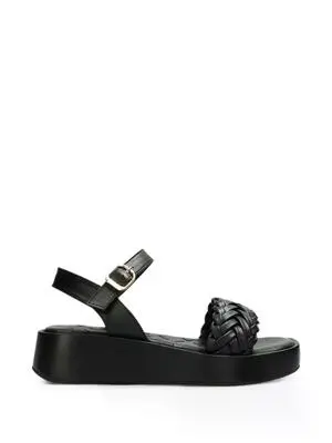 MEXX Braided Platform Sandals - Black