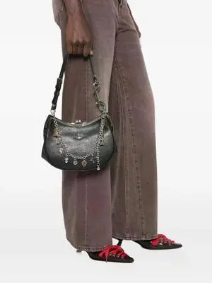 VIVIENNE WESTWOOD Charm-embellished Leather Shoulder Bag