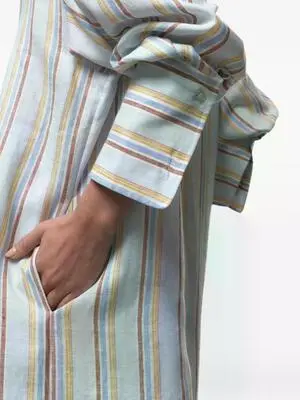 CAYET Nora Linen Shirt Maxi Dress