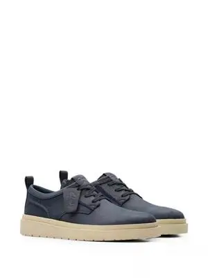 Clarks Polden Lace Lace-up Leather Sneakers - Blue