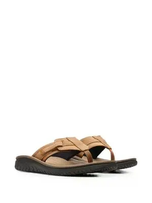 Clarks Wesley Sun Leather Sandals - Brown