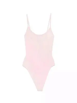 Hunza G Pamela Crinkle-effect Swimsuit - Pink