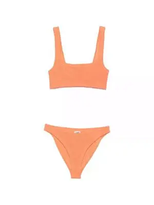 Hunza G Xandra Crinkle-effect Bikini - Orange
