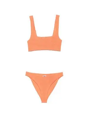 Hunza G Xandra Crinkle-effect Bikini - Orange
