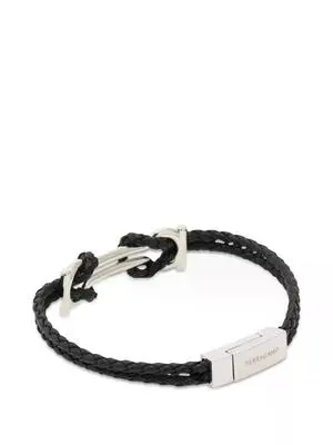 FERRAGAMO Gancini Braided-leather Bracelet