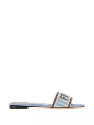 Fendi Sunshine Logo-patch Sandals