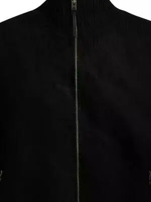 TOM FORD Leather-patch Zip-up Cardigan