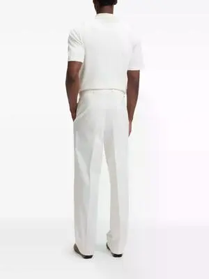 BOSS Pleated Relaxed-fit Tailored Trousers