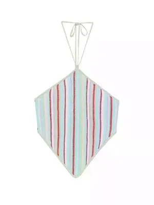 ASTA RESORT Marielle Striped Halterneck Top - Blue