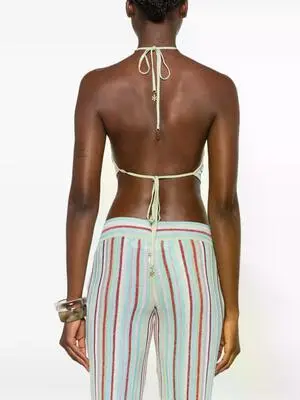ASTA RESORT Marielle Striped Halterneck Top