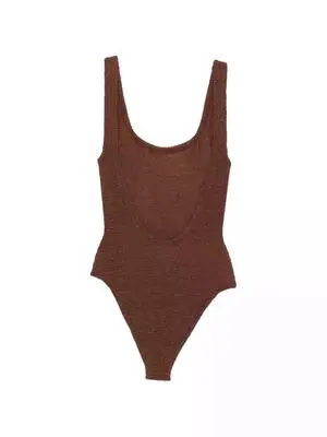 Hunza G Crinkle-effect Square-neck Swimsuit