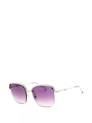 Chopard Square Frame Sunglasses With Logo Detail