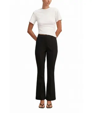 EVER NEW Melanie Pintuck Flared Leg Pants